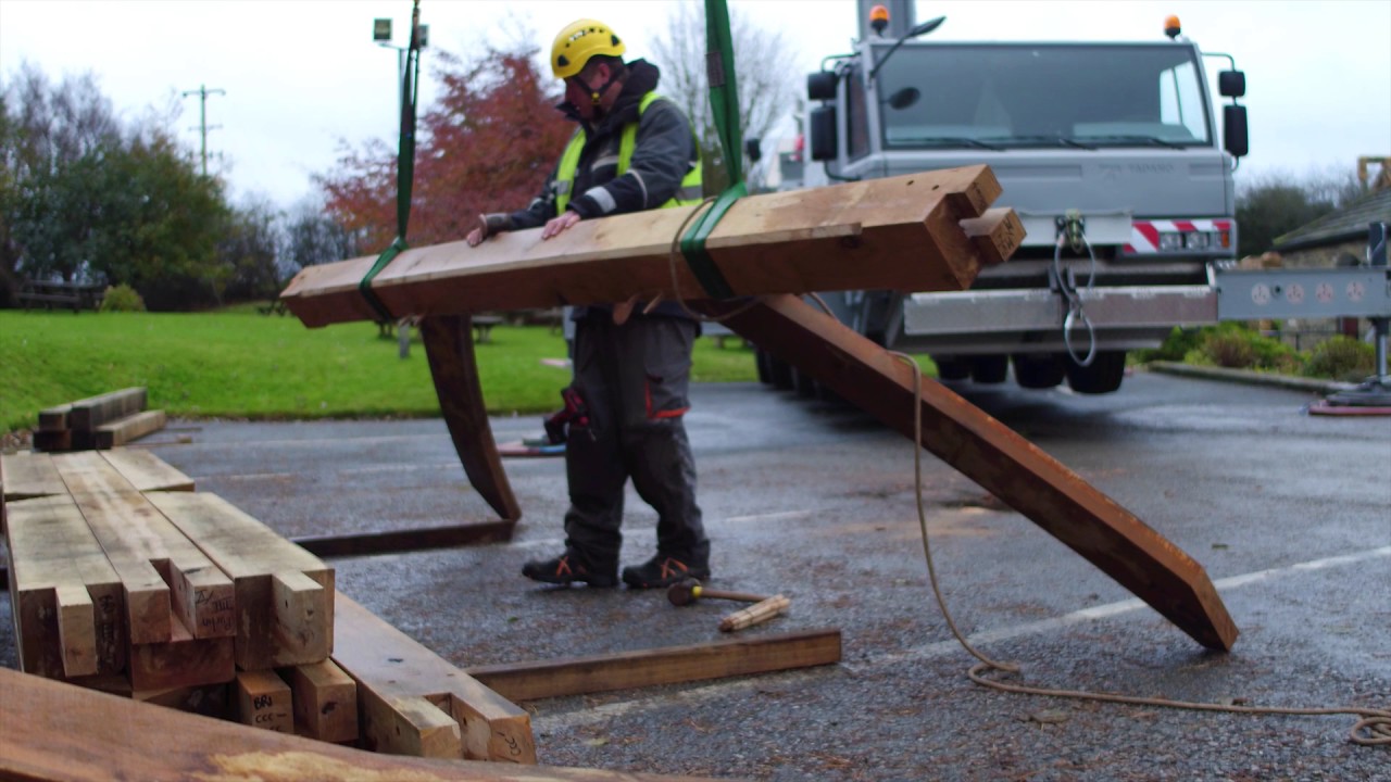 The White Hart at Lydgate Building the Pavilion November 2016 - YouTube