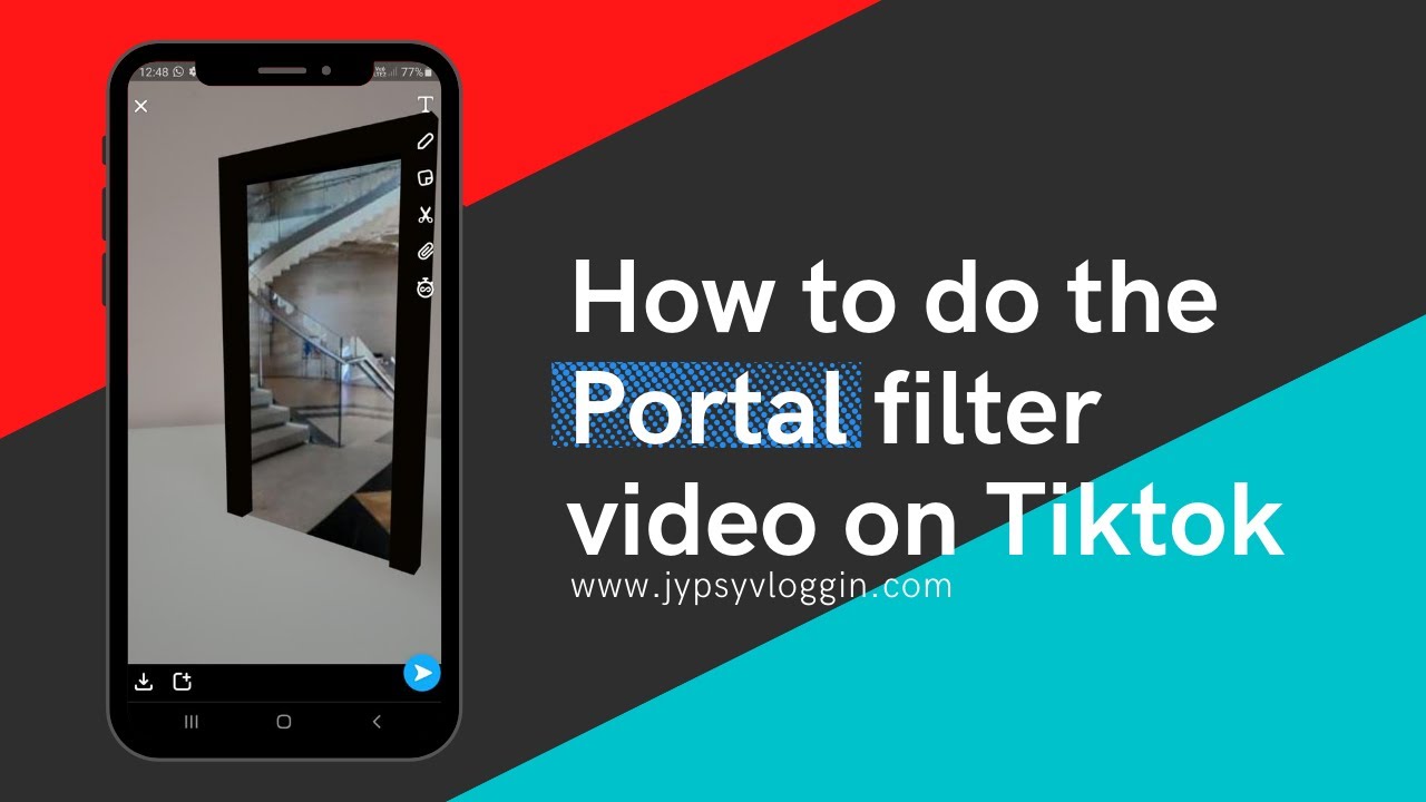 How to do the portal filter video on Tiktok - YouTube