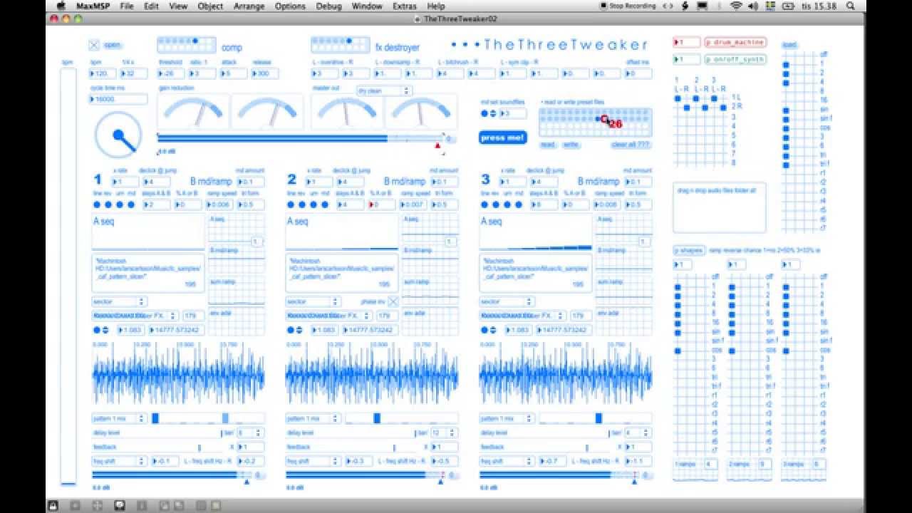 max msp patch - TheThreeTweaker - Presets Part 1 - YouTube