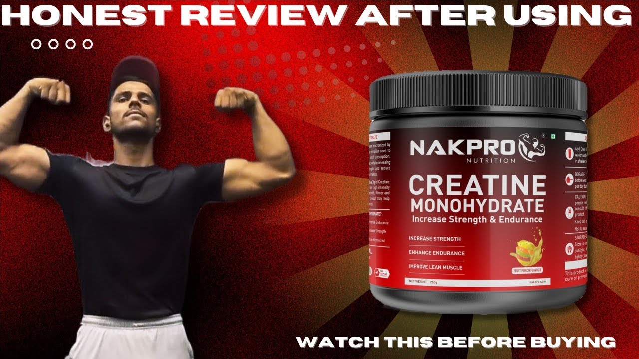 Honest review after using l Nakpro nutrition flavoured creatine ...