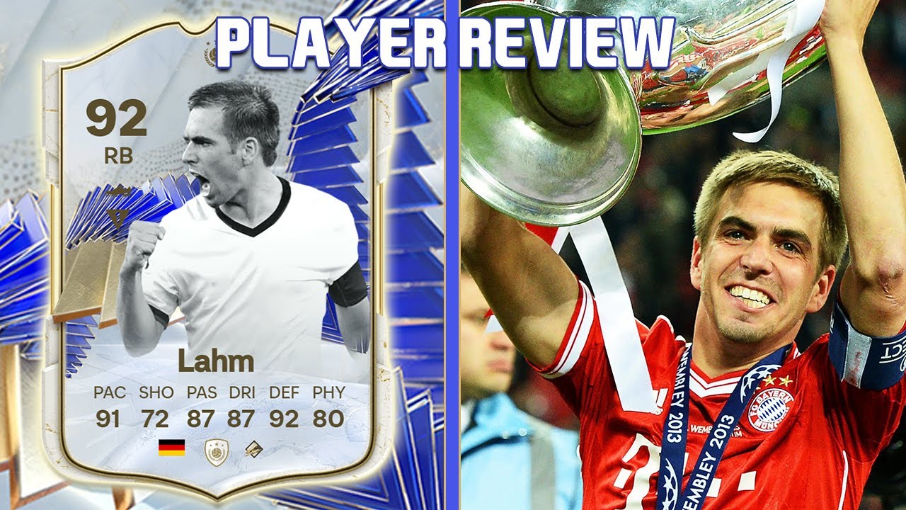 GOD CARD! 92 😤 TOTY ICON LAHM PLAYER REVIEW! EA FC 24 ULTIMATE TEAM ...