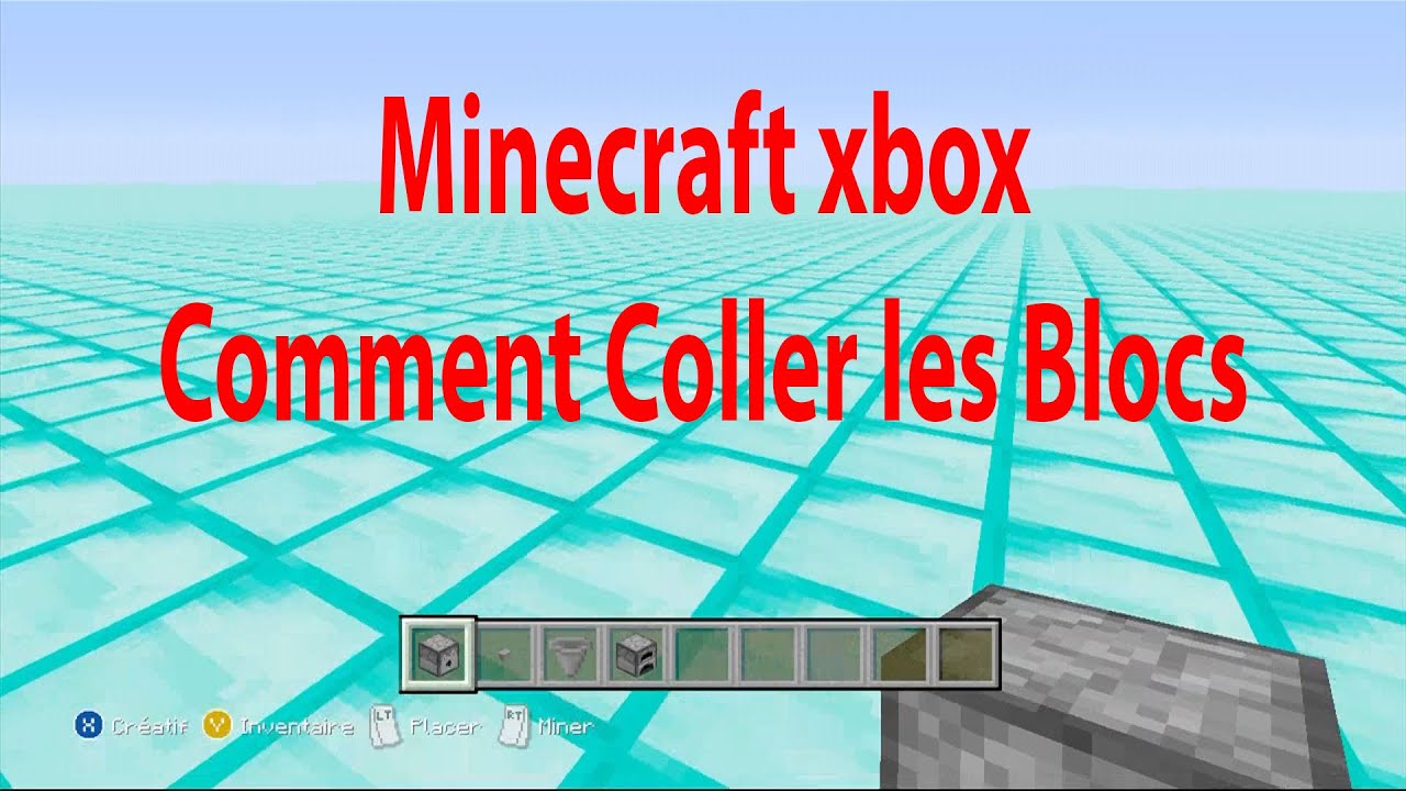Minecraft - Tuto comment coller des blocs - YouTube