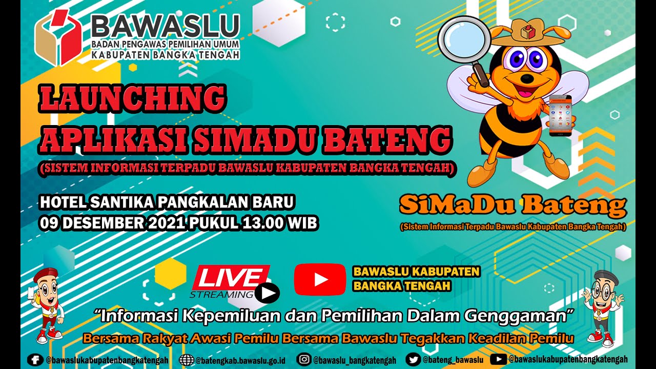 Launching SiMaDu Bateng (Sistem Informasi Terpadu Bawaslu Kabupaten ...