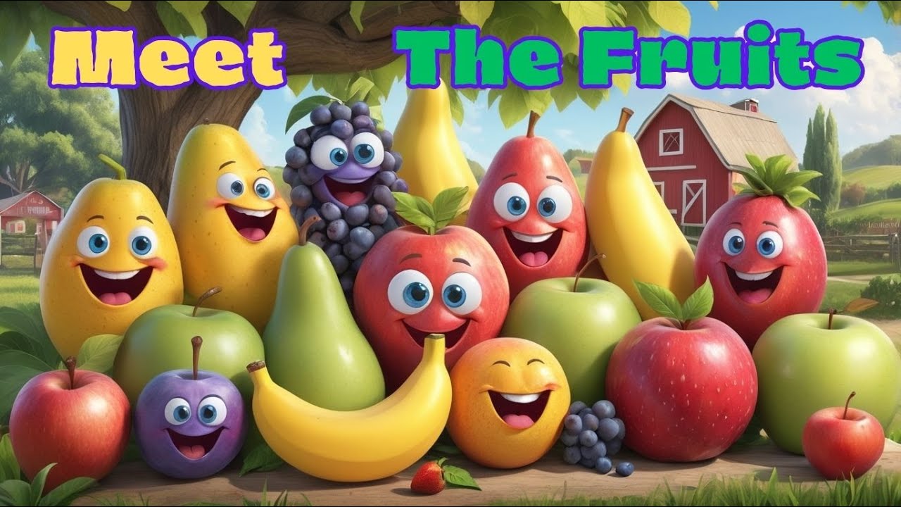 Meet the Fruits! A Fun AI-Generated Farmyard Adventure English Talking ...
