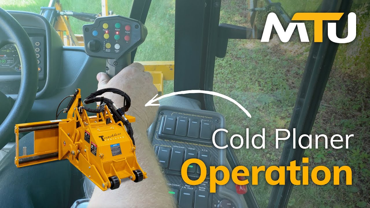 How to Operate the Cold Planer Attachment - YouTube