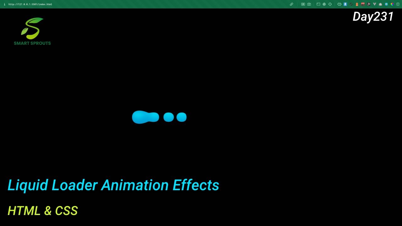 Liquid Loader Animation Effects - YouTube