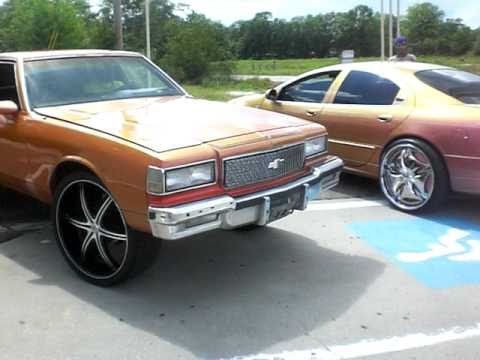 Outrageous Box Chevy on 26" Lexani Wheels - YouTube