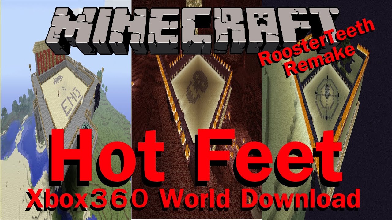 Minecraft 360: Hot Feet - mini game showcase "RoosterTeeth remake ...