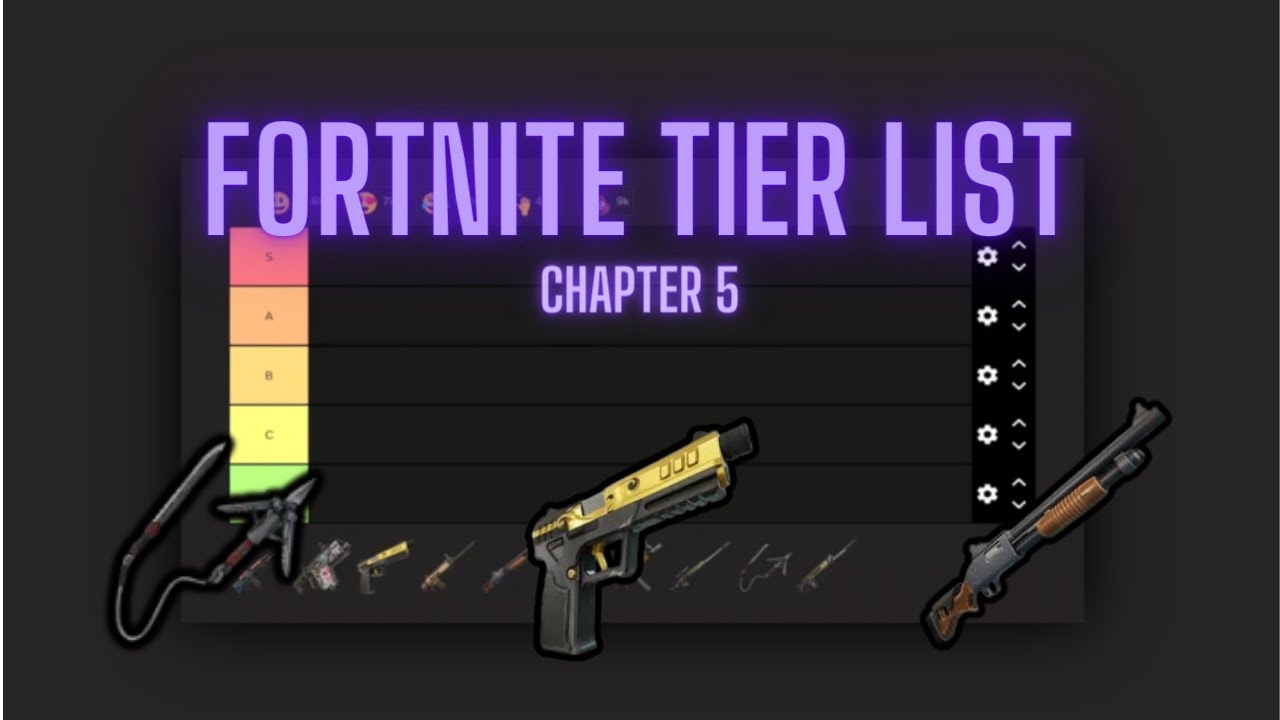 Fortnite weapon tier list - YouTube