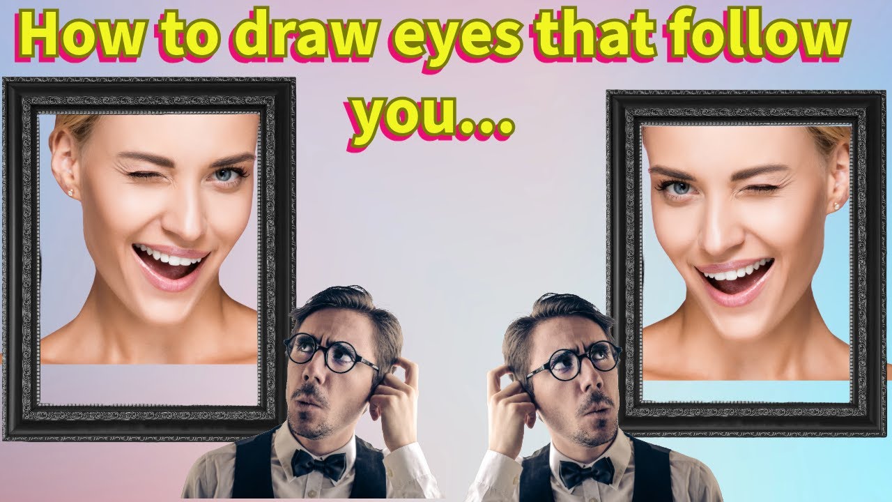 Want to learn how to draw eyes that follow you anywhere in the room ...