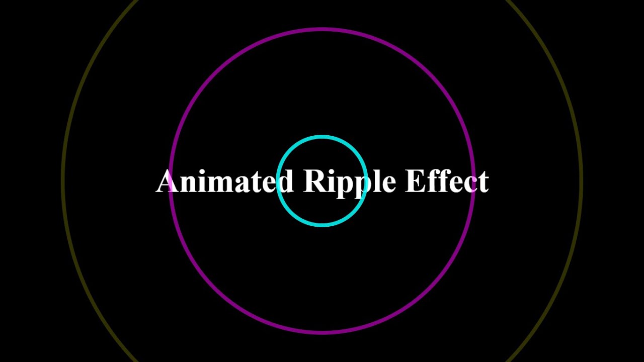 Animated Ripple Effect Background Using HTML & CSS | Pure CSS Water ...