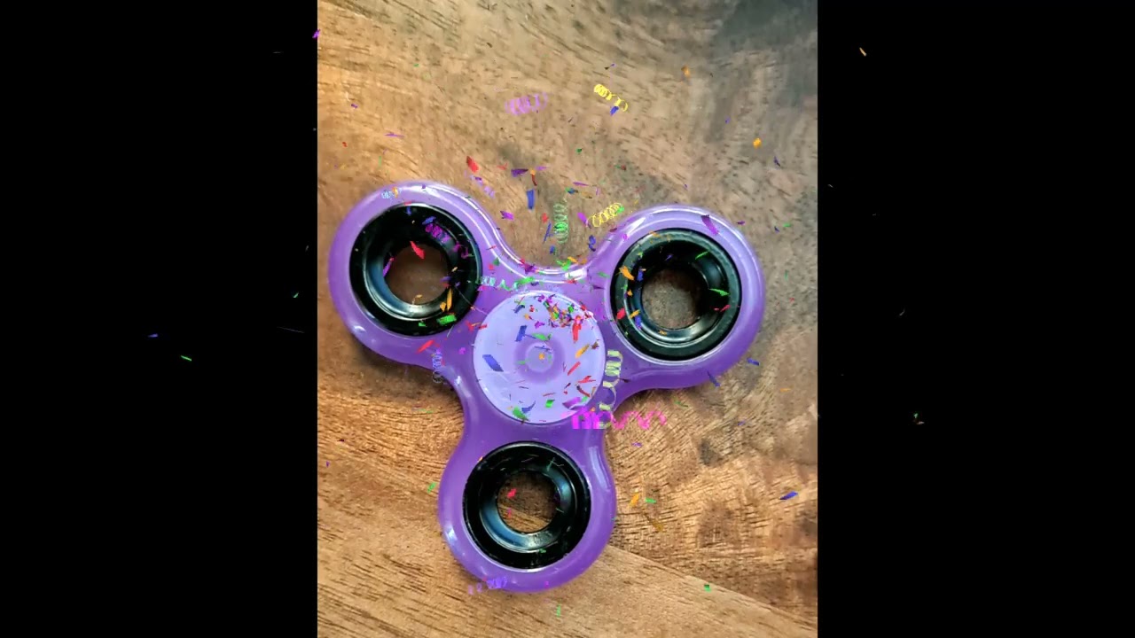 purple fidget spinner - YouTube