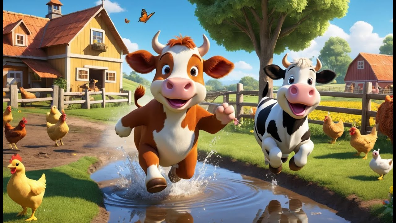 Moo Moo Brown Cow Rhyme Song | Popular Nursery Rhyme | Educational Kids ...