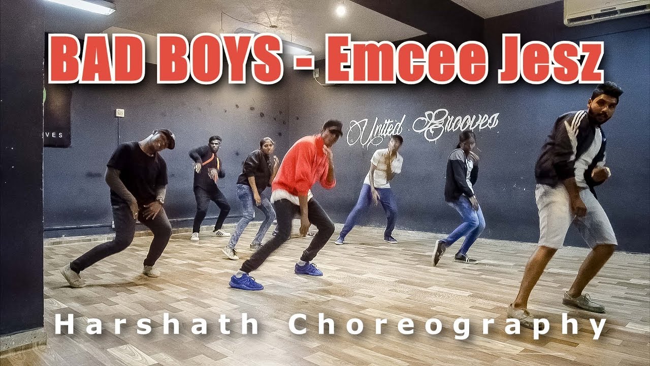 Bad Boys - Emcee Jesz | Beginners Adult batch | Harshath Choreography ...