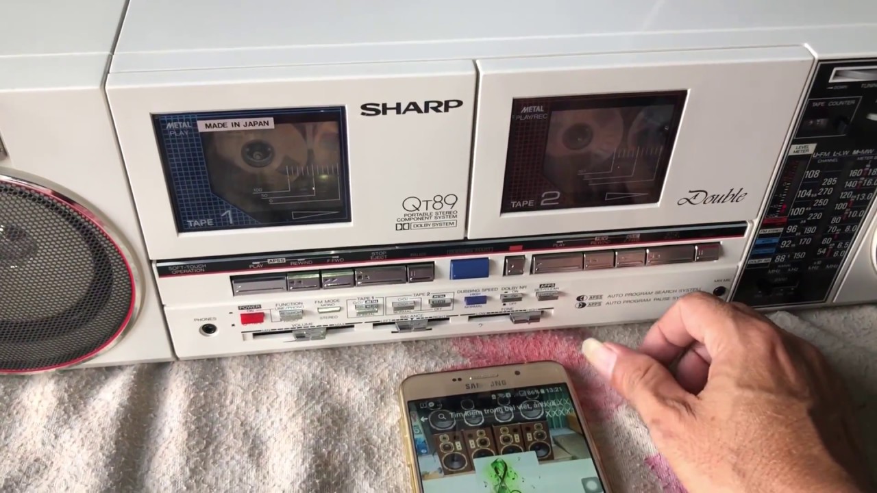SHARP QT-89 Radio Cassette ĐT 0974037038 ( 23/04/2018 ) - YouTube