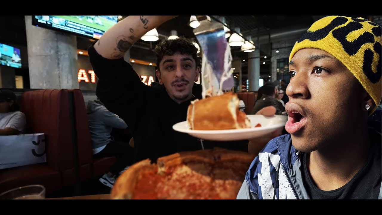 TEEDA REACTS TO NEW YORK VS CHICAGO PIZZA - YouTube