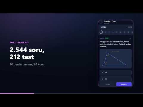 10. Sınıf Test — 10 dersin tamamı, 2.544 soru, ücretsiz