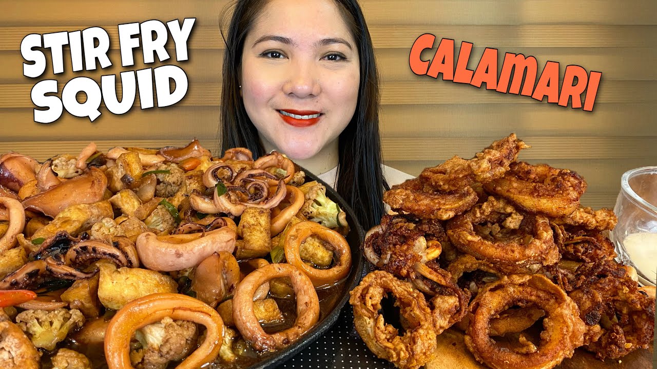 FILIPINO FOOD | STIR FRY SIZZLING PUSIT AT CALAMARI - YouTube