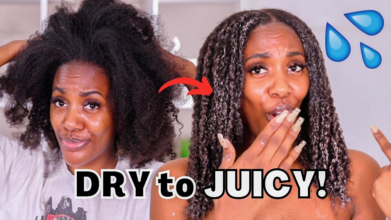 YOU NEED THIS! THE SECRET FOR CURING DRY/TANGLED NATURAL HAIR!! USING ...