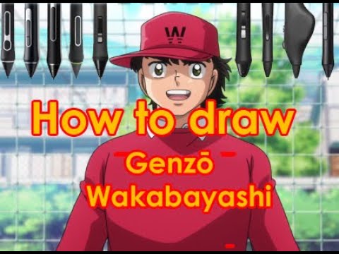 How to draw Genzō Wakabayashi - YouTube
