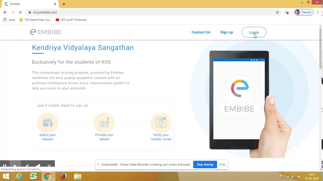 FOR STUDENTS- HOW TO LOGIN AND WORK IN EMBIBE ACCOUNT - YouTube