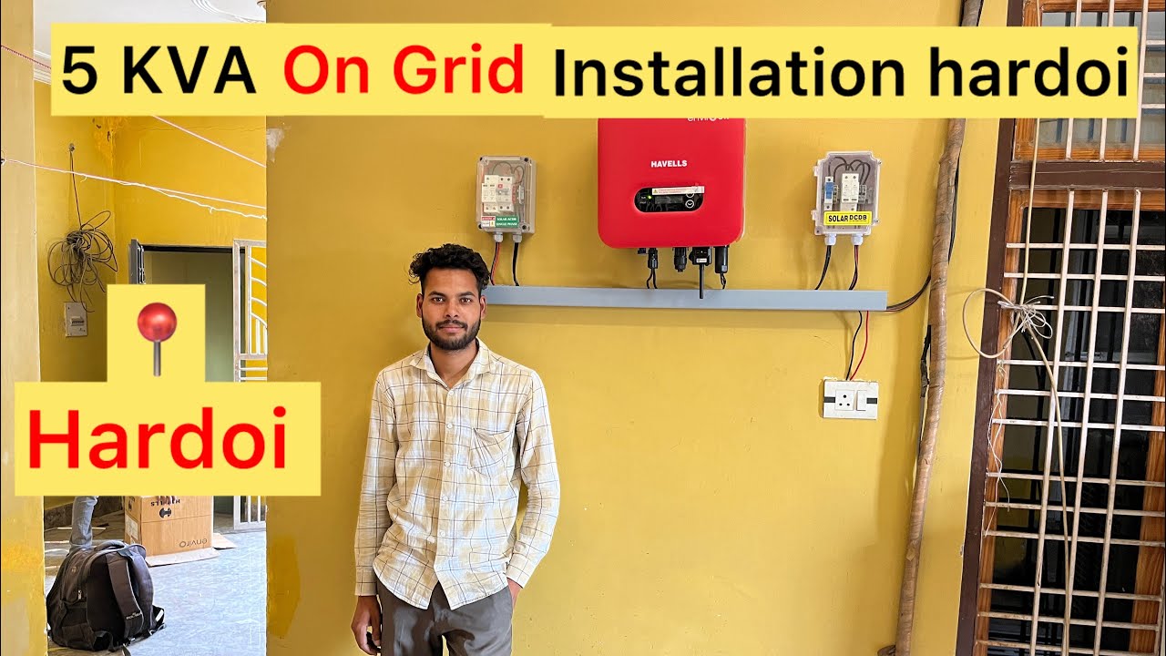 ON Grid Solar System Installation |My First On grid Installation ...