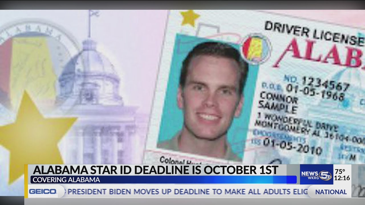 VIDEO: Alabama STAR ID Deadline is October 1 - YouTube