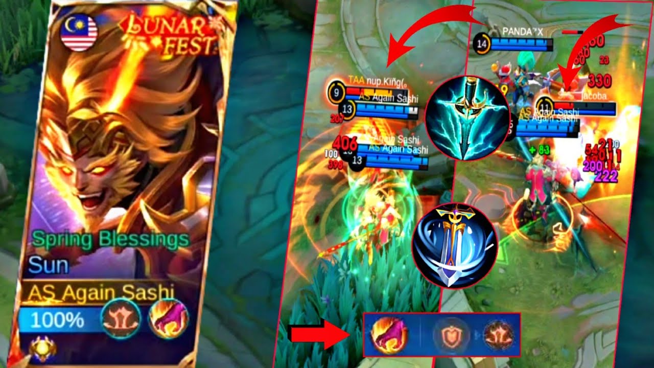 HYPER SUN WITH ONE HIT BUILD + TANK EMBLEM 100% IS WORKING |( Must Try ...