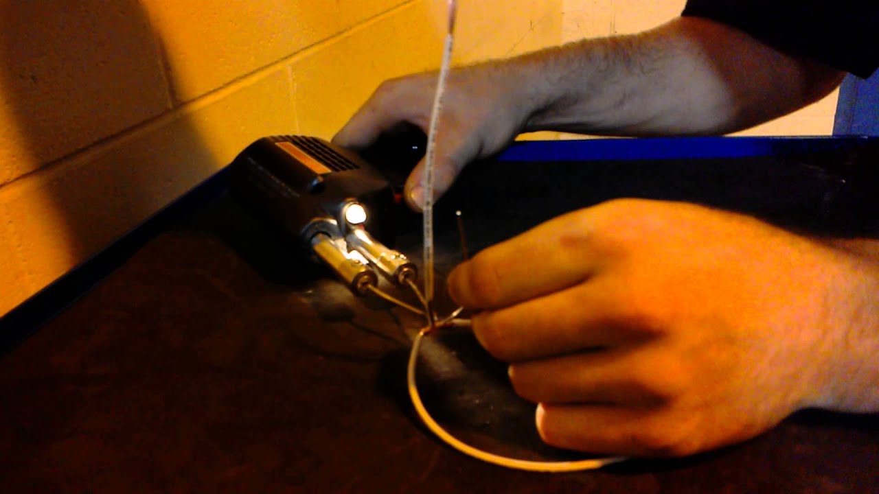 soldering wires t joint - YouTube