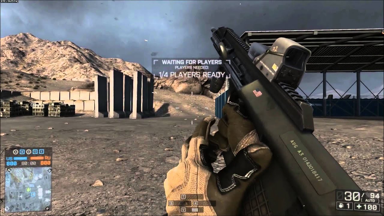Battlefield 4 - CTE Holographic sight - YouTube