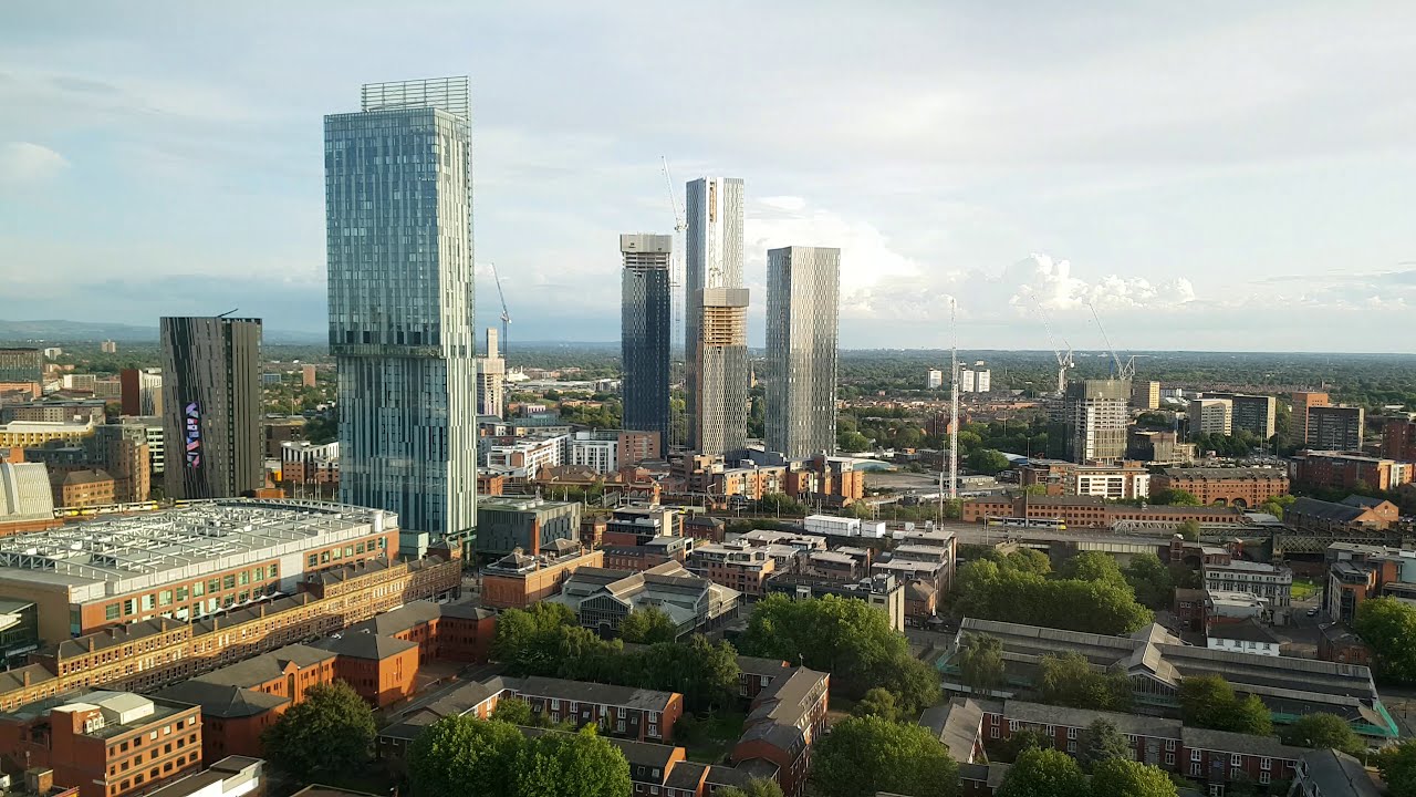 🇬🇧 MANCHESTER 4K - view from above, UK - YouTube