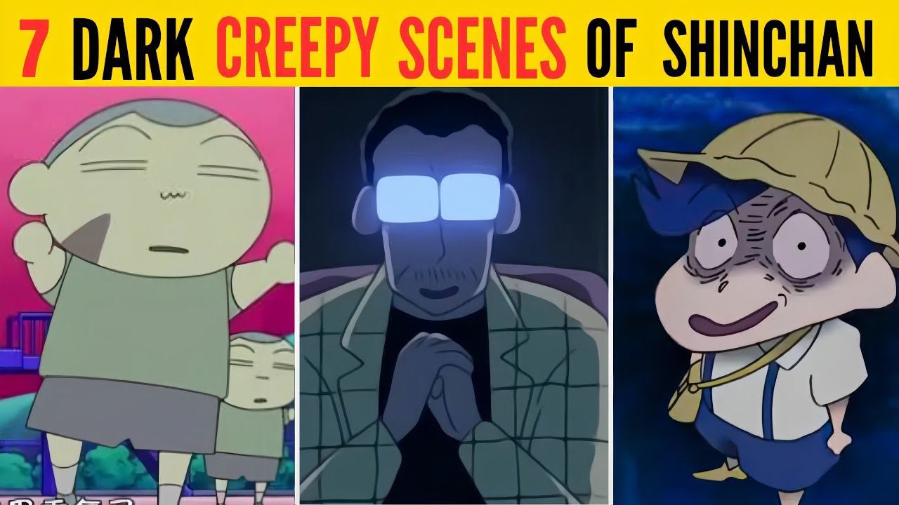 Top 7 Dark Creepy Scenes in Shinchan | True facts - YouTube