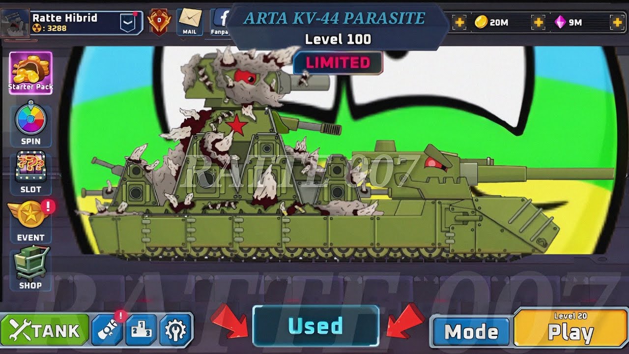 Tank Combat War Battle New Tank ARTA KV-44 PARASITE Unlocked UPComing ...