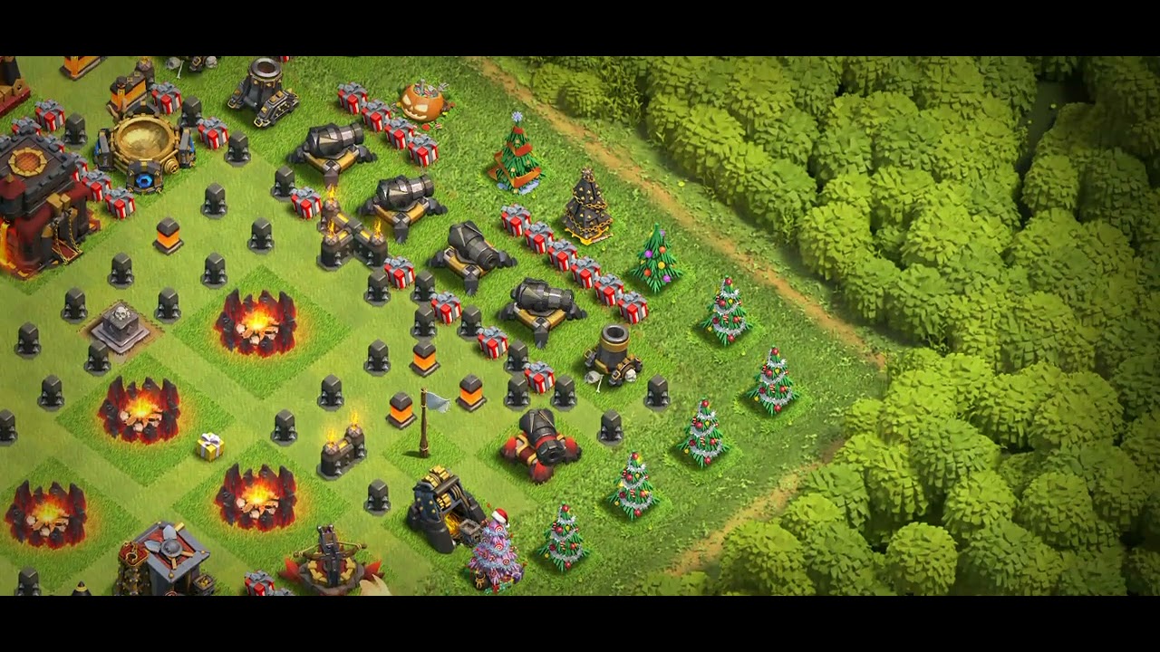 my rare clash of clans XMAS tree collection 2012 2013 2014 2015 2016(1 ...
