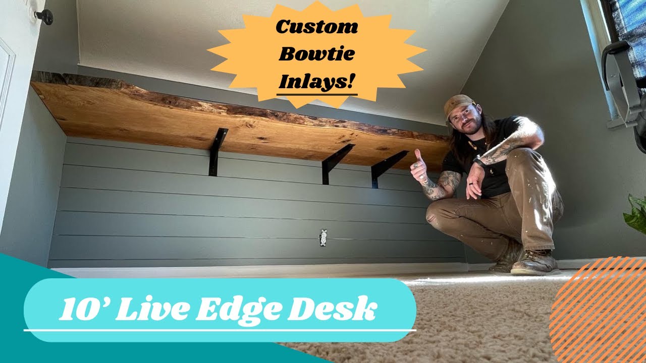 Ultimate home office upgrade || Live edge desk! - YouTube