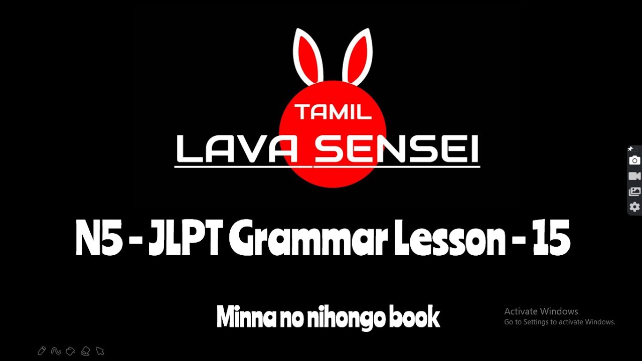 JLPT N5 Lesson 15 Grammar | Learn Japanese Exam JLPT N5 | JLPT N5 ...
