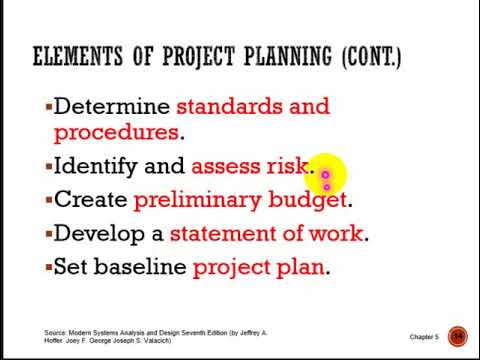 05 03 Element of Project Plan - YouTube