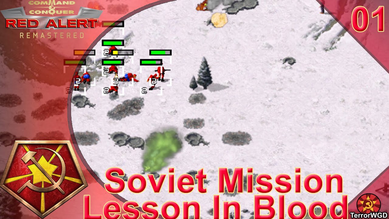 C & C│Red Alert 1│Remastered│Soviet Mission 1│Lesson In Blood - YouTube