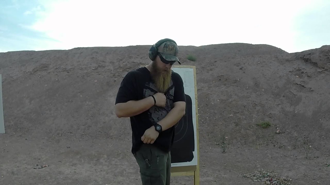 Drawing From Concealment: Strong Side Hip Holster - YouTube