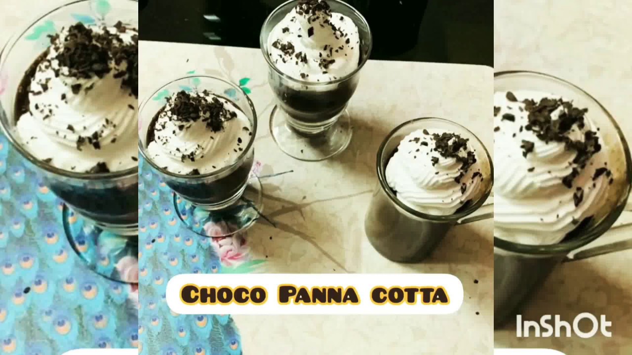 Choco Panna cotta / Chocolate Dessert without gelatine - YouTube