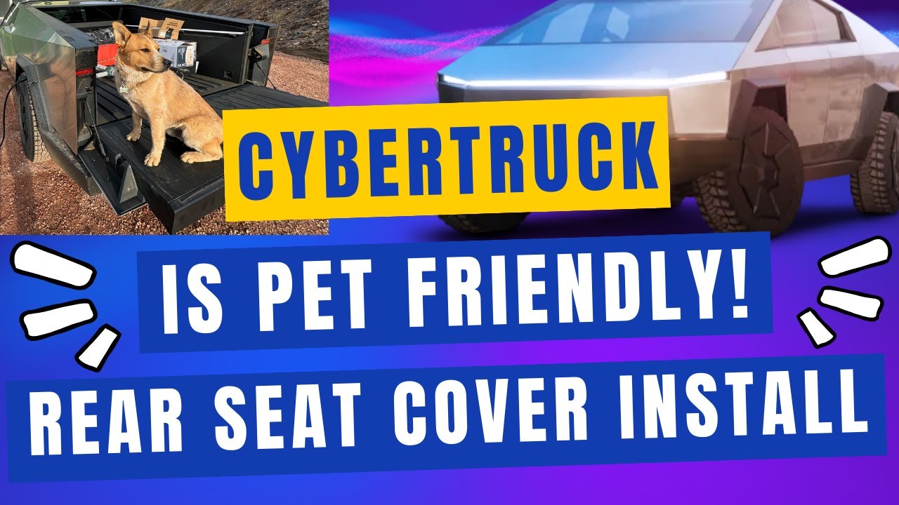 Cybertruck is Pet Friendly! Let's Learn How to Install the Rear Seat ...