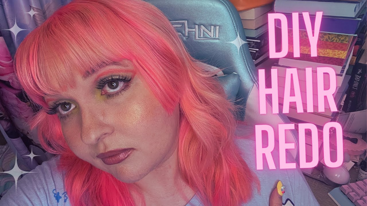 A Chaotic Hair Transformation w More DIY Than Usual - YouTube