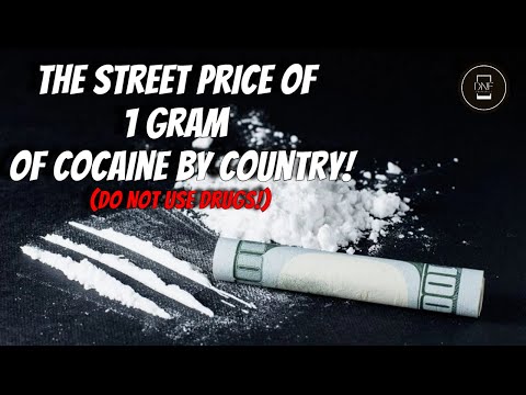 The Street Price of 1 Gram of Cocaine by Country! (Do Not Use Drugs!)