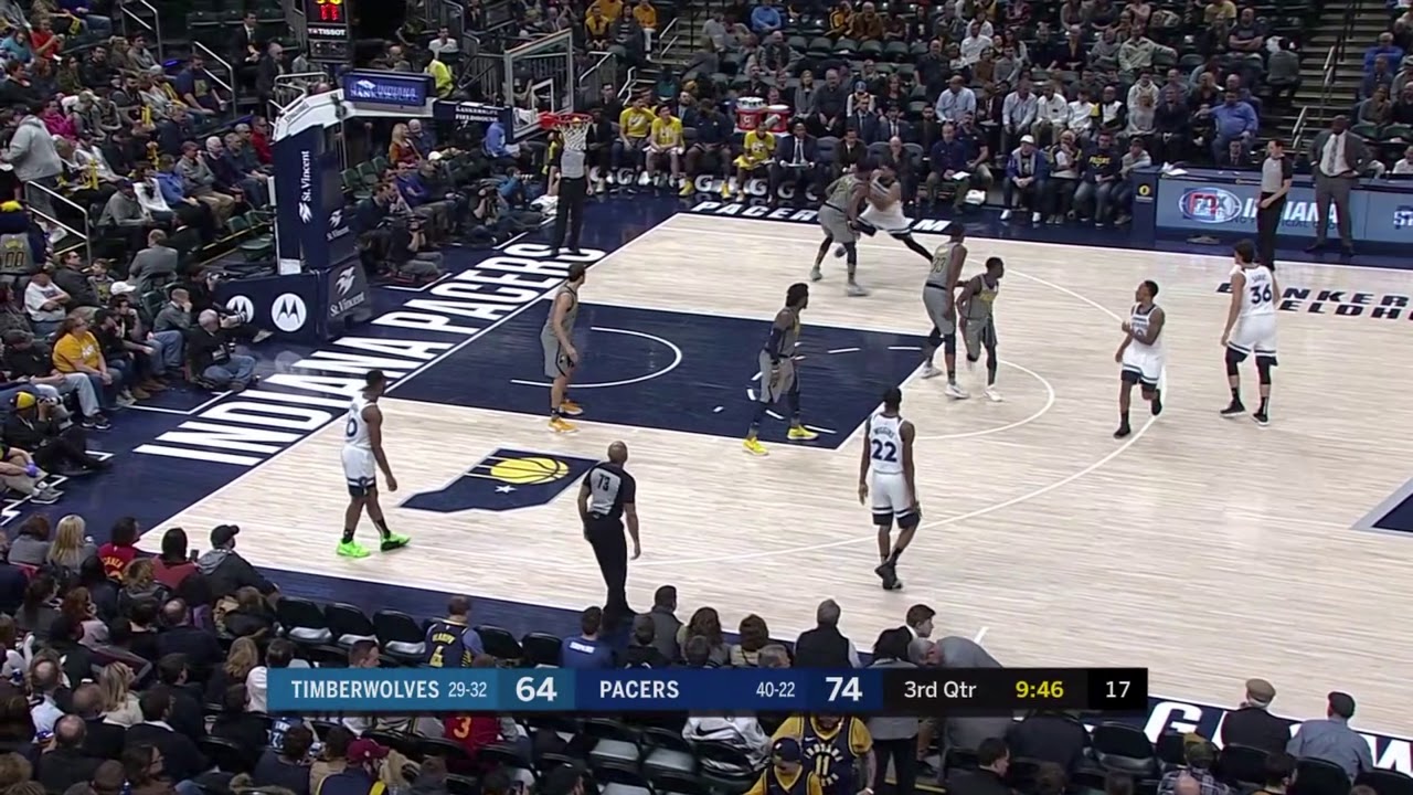 KAT reverse dunk Pacers - YouTube