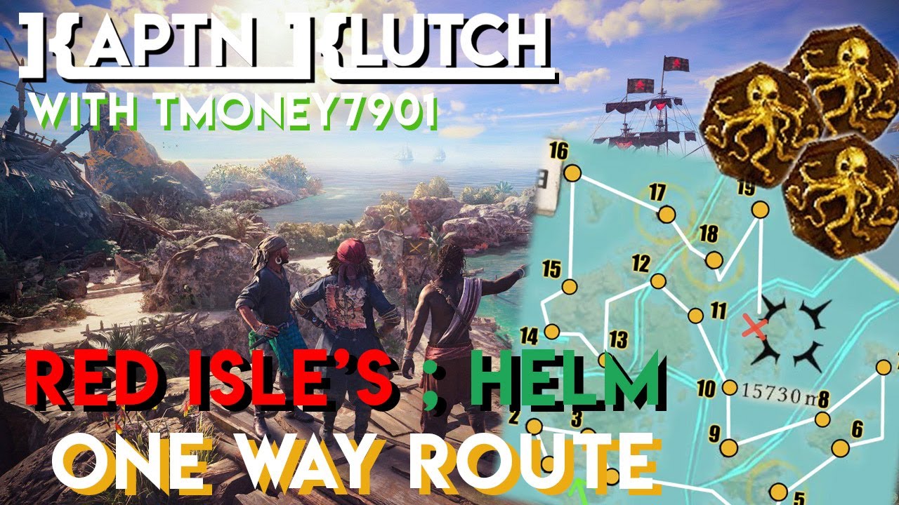 RED ISLE'S HELM PIECESof8 FULL ROUTE | SKULL & BONES - YouTube