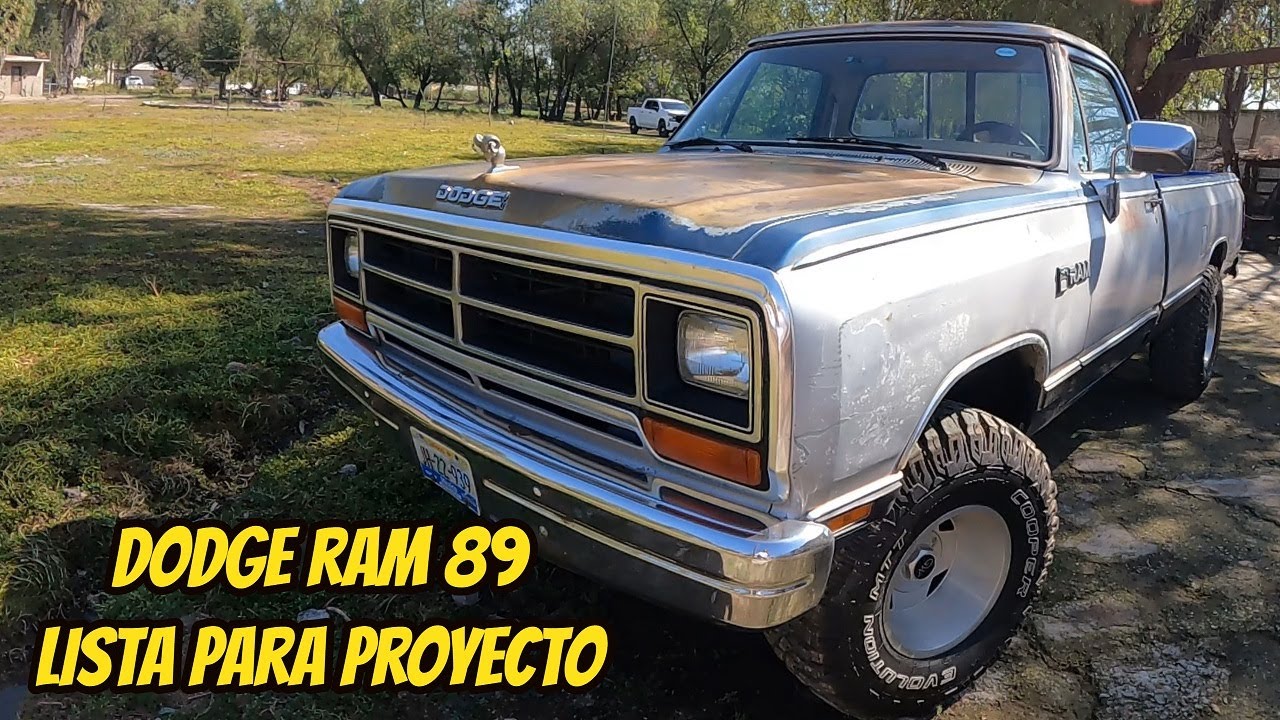 Dodge Ram 89 lista para tu proyecto - YouTube
