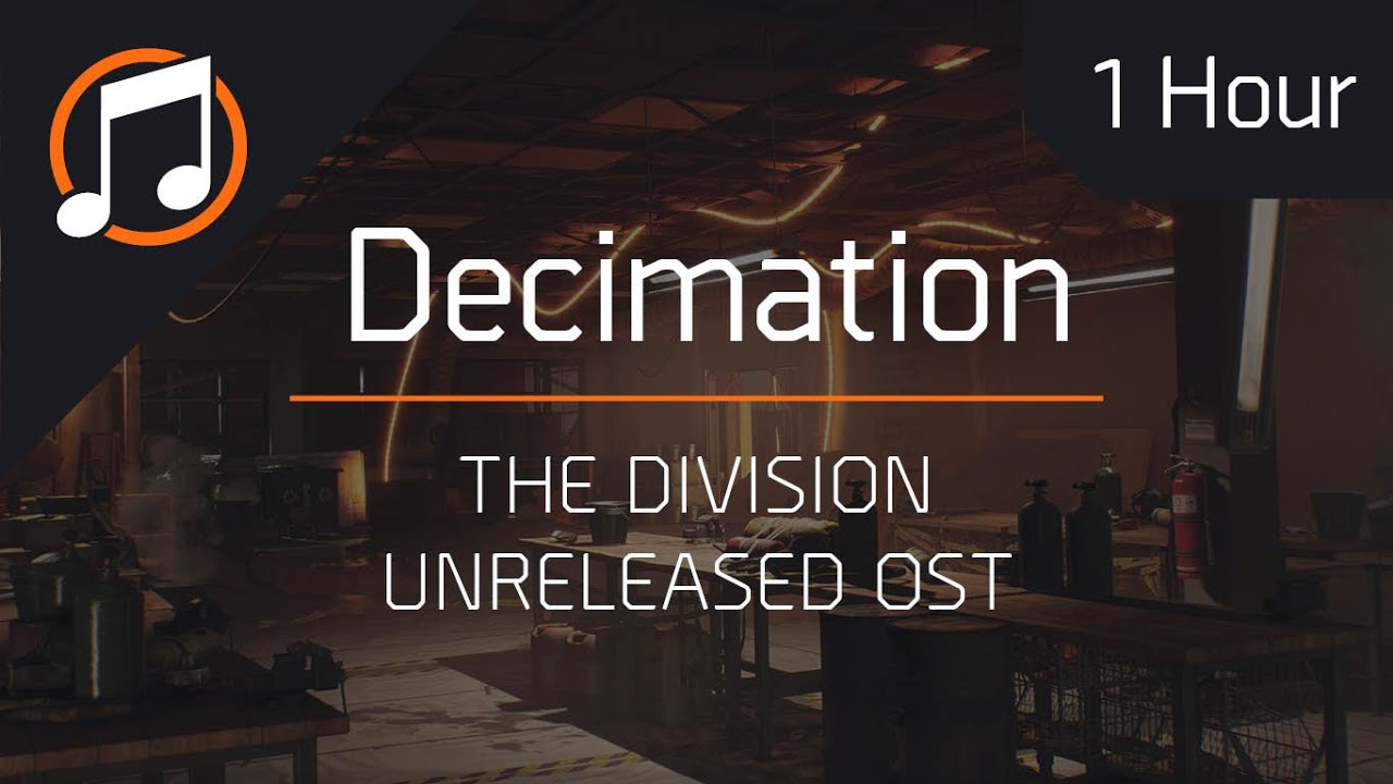 The Division Unreleased OST | Decimation : 1 Hour Loop - YouTube