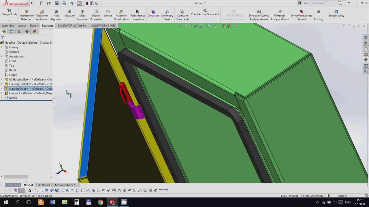 Solidworks Assembly - Tutorial 0009 - YouTube