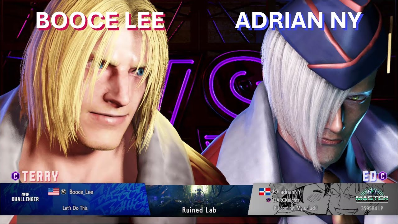 SF 6 ⚔ BOOCE LEE (Terry) 🆚 ADRIAN NY (ED) ⚔ Master Level Gameplay - YouTube