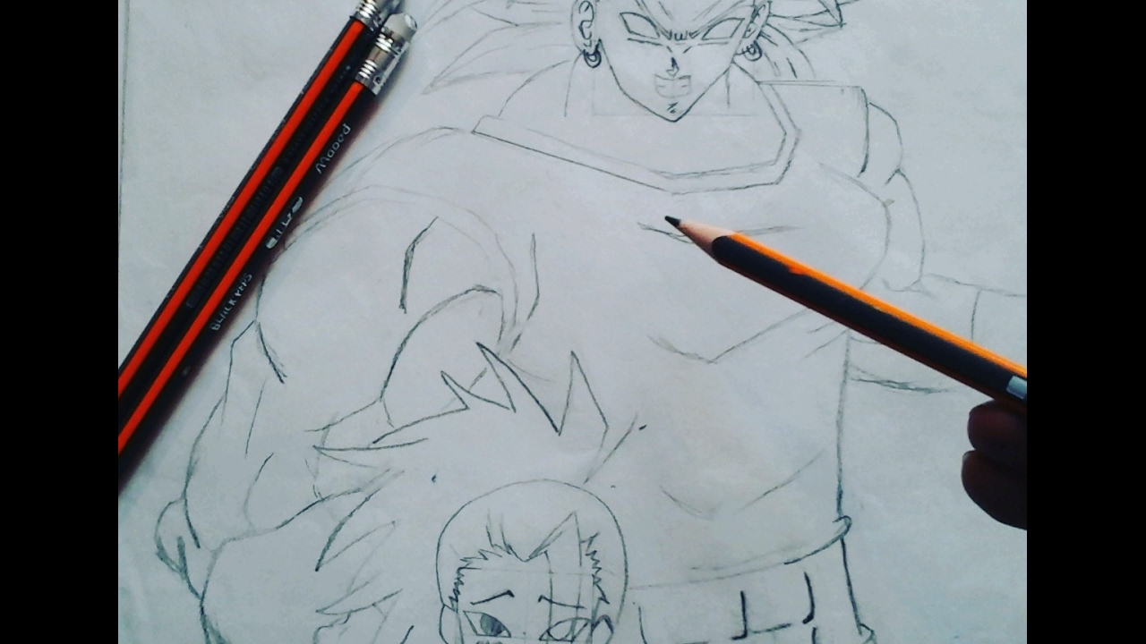 Broly Mujer Parte 1 / Drawing Broly_Girl Part: 1 - YouTube